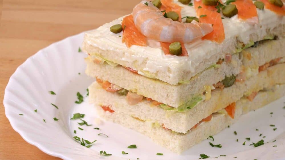 Pastel frio de salmon ahumado - Cocina Casera y Facil